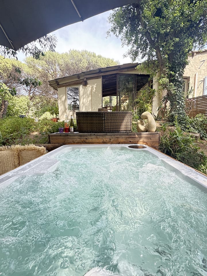 2 Pièces En Pleine Nature - Jacuzzi Privé +Piscine - Plage de Pampelonne