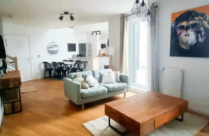 Duplex Lumineux à 10min De Paris - Netflix - Levallois-Perret