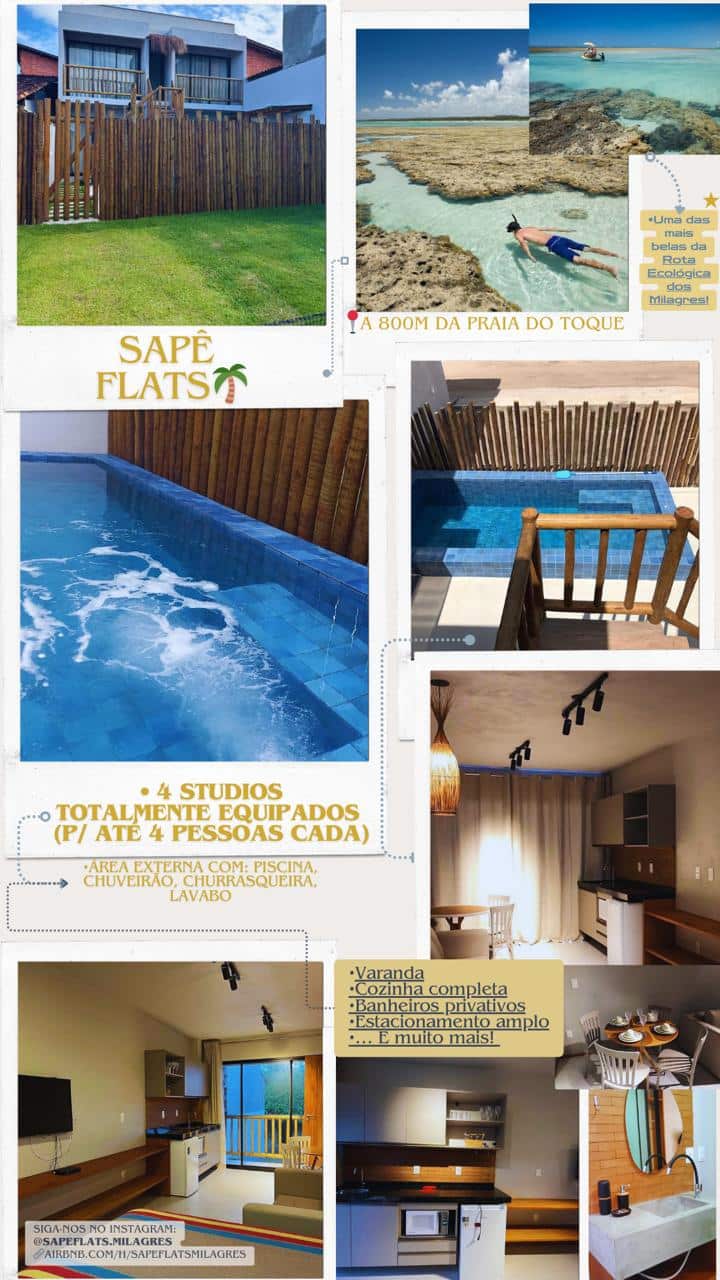 Sapê Flats Milagres/apto 01 (Térreo) - São Miguel dos Milagres