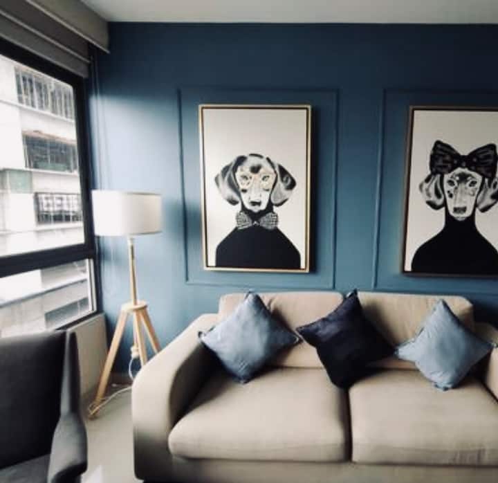 Blue & Beige Classic Polanco: 2br With Pool & Gym - Mexiko-Stadt