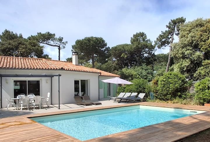 Maison 6 Pers. Avec Piscine Et Terrasse - Rivedoux-Plage