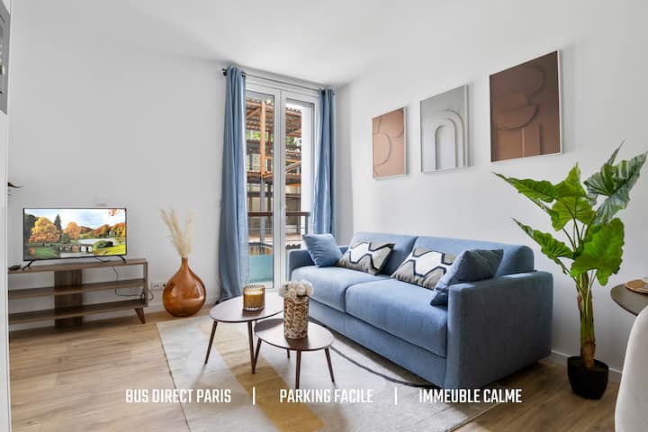 Appart Neuf 4 Pers Parking Privé Proche Paris - Chaville