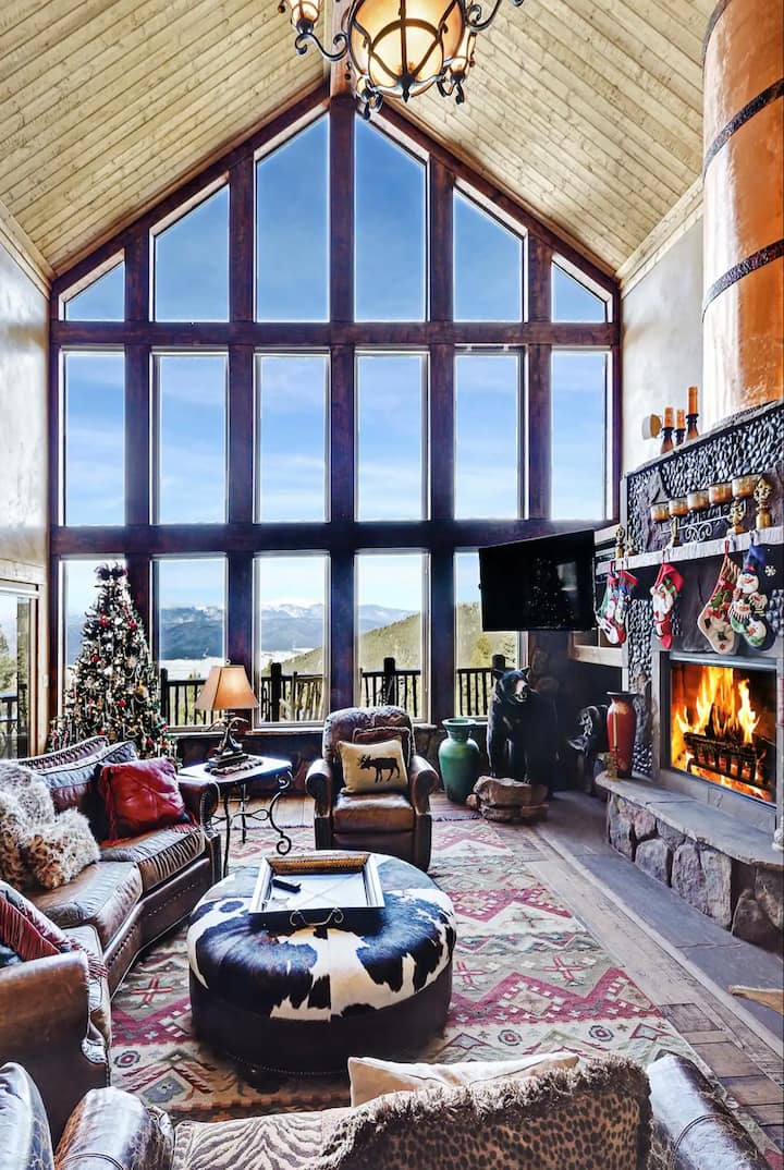 Hunt Lodge-luxury Cabin W/ Hot Tub, Stunning Views - New Mexico