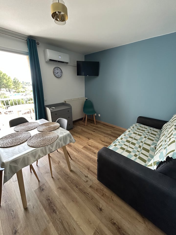 Le Bali T2 Rénové Piscine Parking Climatisation - Balaruc-les-Bains