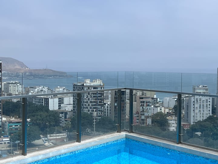 G-terraza Y Parrilla Privada, Piscina Con Vista - Lima