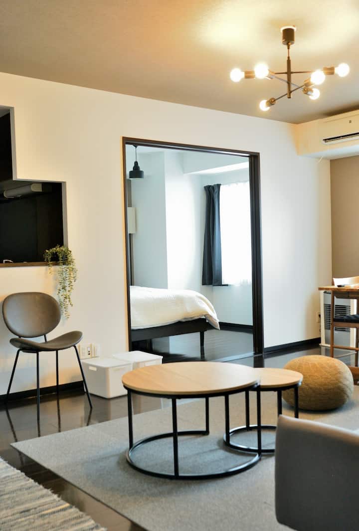 札幌｜ゆったり2ldk｜落ち着いた空間で快適滞在｜6名ok｜駐車場あり -N902 - Sapporo