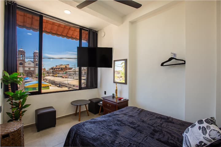 #1 New Studio With Terrace And View Of The Church. - Puerto Vallarta