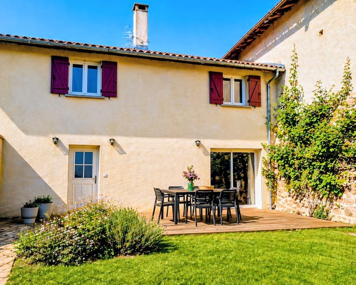 Maison - Jardin & Terrasse - Campagne - 1h De Lyon - France