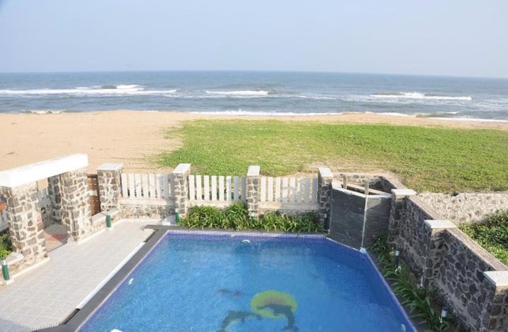 Sr Seashell | Pvt Beach | Pool - Chennai