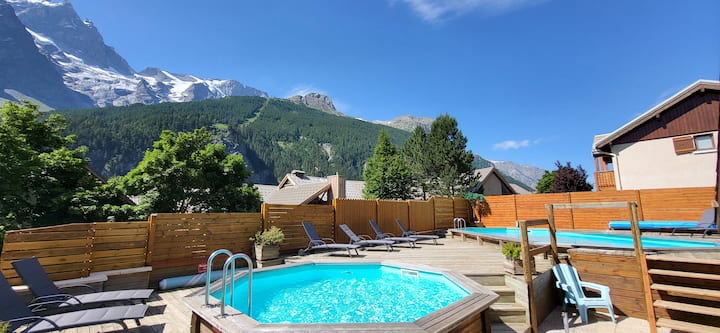 Chalet N°9 "Chevreuil" Sur 2 Niveaux Vue Glaciers. - La Grave