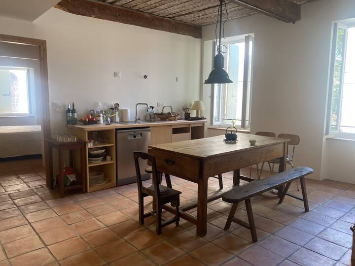 Chambre Jade / Charme De L'ostal De La Placette - Cucugnan