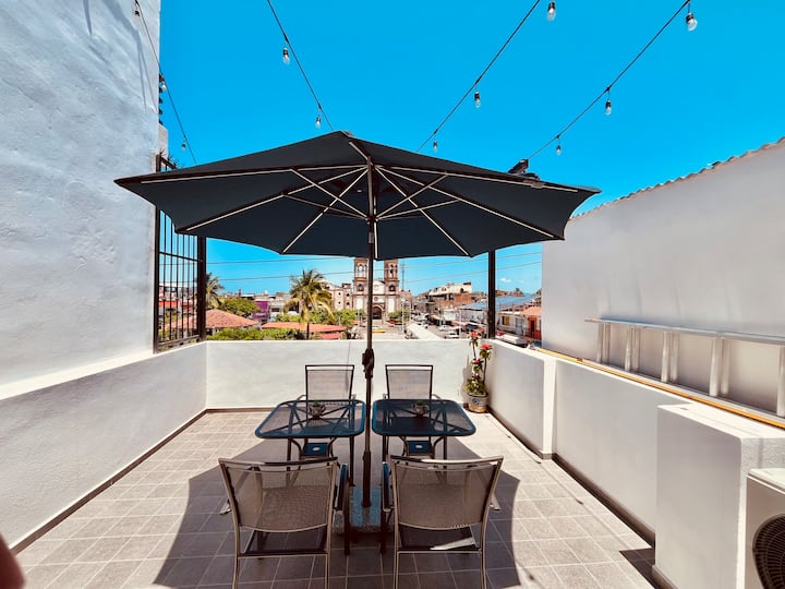 #3 Nuevo Estudio Con Terraza Y Vista A La Plaza - Puerto Vallarta