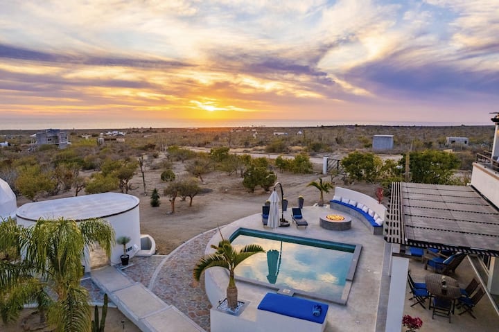 Desert Oasis With Panoramic Pacific & Mtn Views - Todos Santos