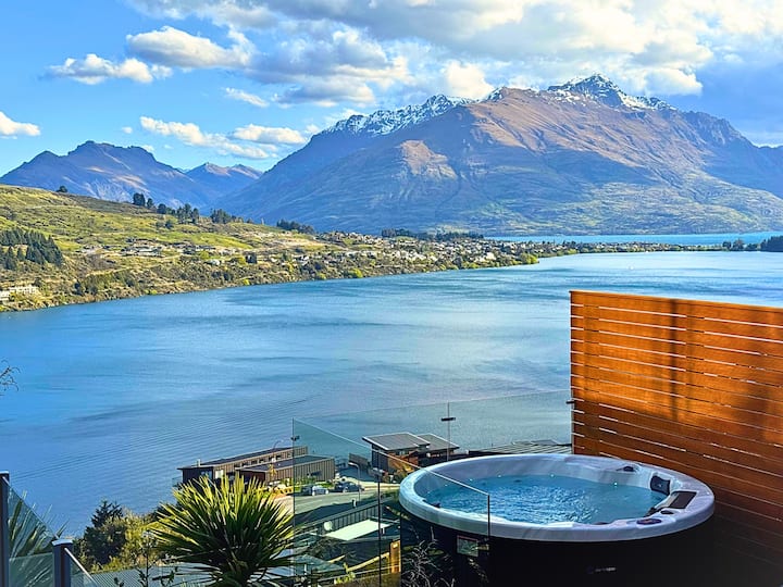 Luxury Away - Aurora Vista-hottub-freeparking-bbq - ニュージーランド クイーンズタウン