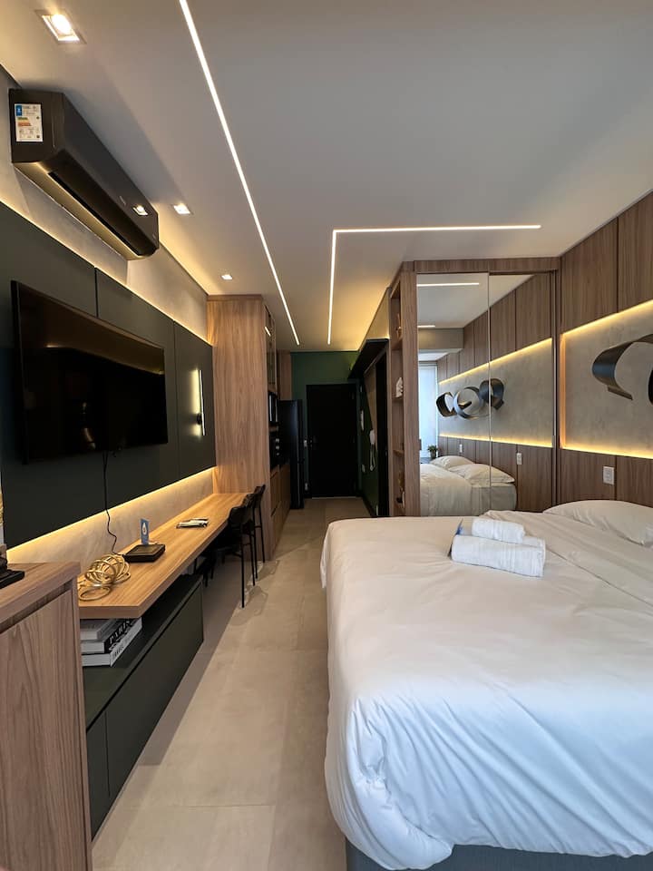 Studio Moema Pássaros •Piscina Rooftop Vista Ibira - São Paulo