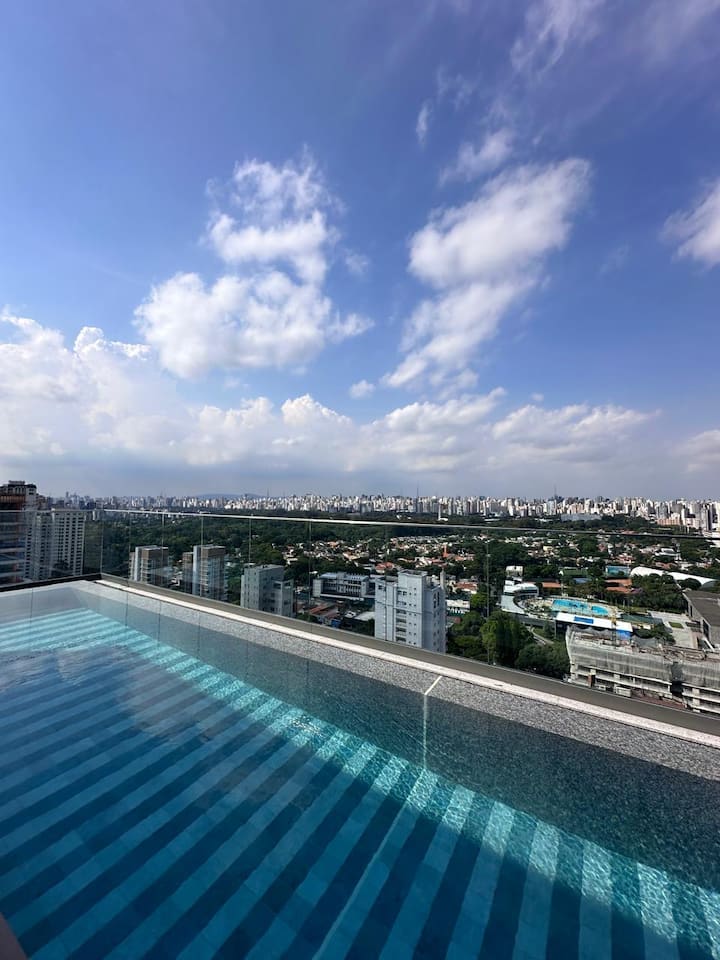 Studio Moema Pássaros Rooftop Pool With Ibirapuera - Sao Paulo