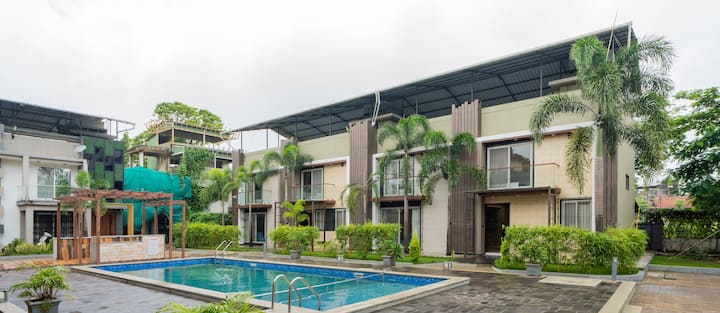 4-bhk | Shared Pool | Pure Veg | Khandala Hills - Lonavla