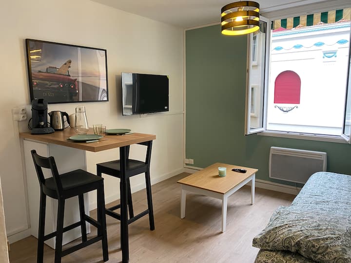 2 Min De La Grande Plage, Agréable Studio Cosy - Biarritz