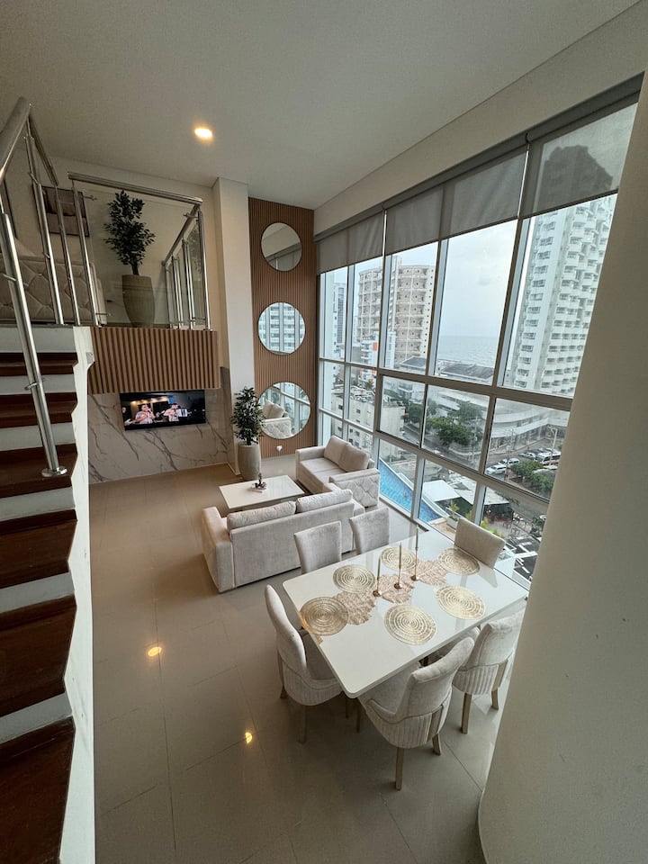Exclusive 3br Beachfront Duplex Luxury Apartment - Cartagena, Colombia