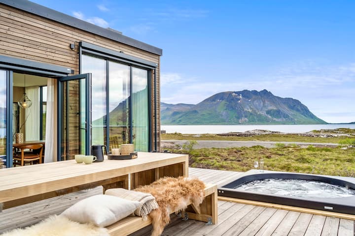 New Lofoten Luxury With Seaview Sauna And Jacuzzi - Norge