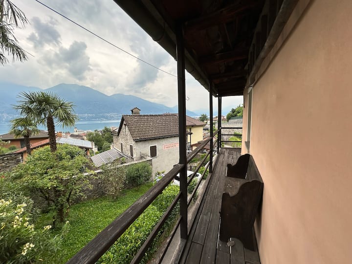 Charmantes Rustico Mit Seeblick Und Garten - Minusio