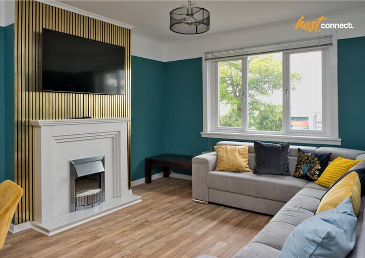 3bed Home-sleeps6-parkingx2-m8motorway-wifi - Paisley