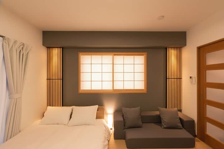 新宿直通|ベッド4台|家族で泊まれる|駅徒歩3分| 1ldk 41.5㎡|セルフチェックイン - Tokyo