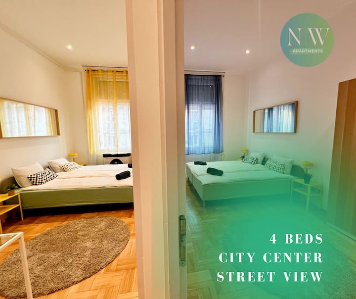 Double Treat Supercentral 2br Apt W/ Variable Beds - Budapest