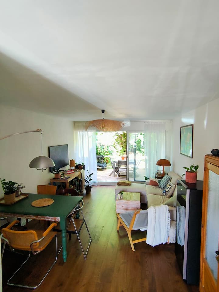 Charmante Maison 65m2 Jardin, Clim, Parking, Tram - Montpellier