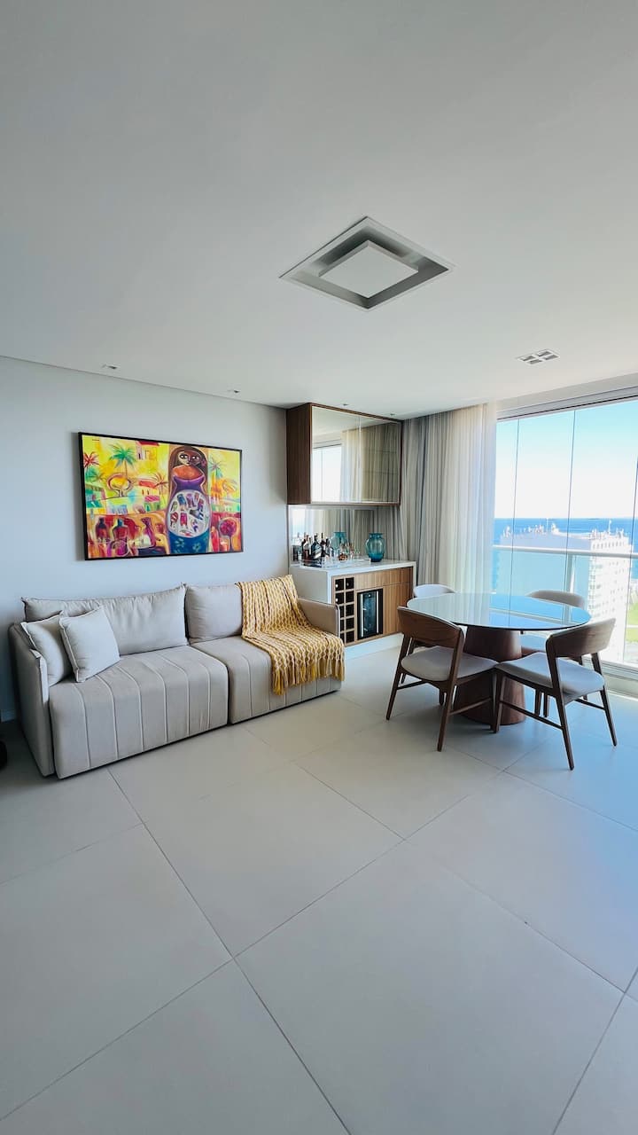 Lindo Apto 2 Quartos, Barra, Salvador, Frente Mar - Barra