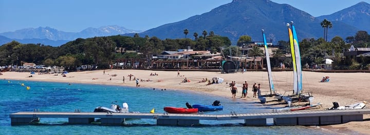 Charmant T3 En Rez-de-jardin, Plages à Pied - Porticcio