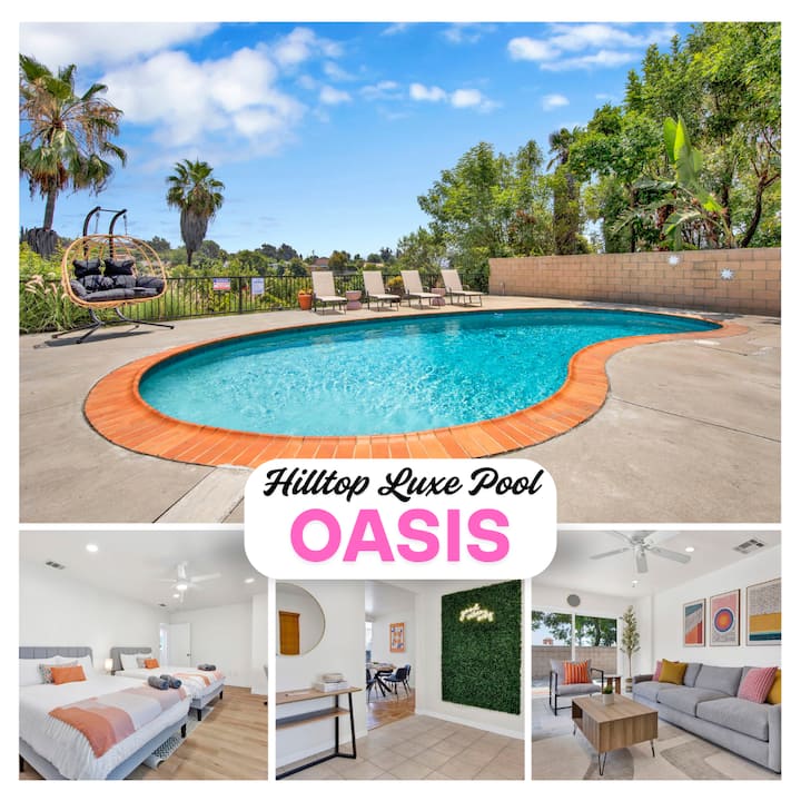 Hilltop Luxe Pool Oasis - San Gabriel, CA