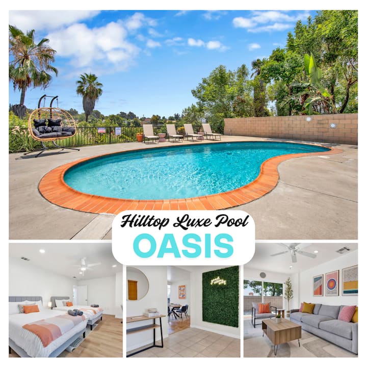 Hilltop Luxe Pool Oasis - San Gabriel, CA