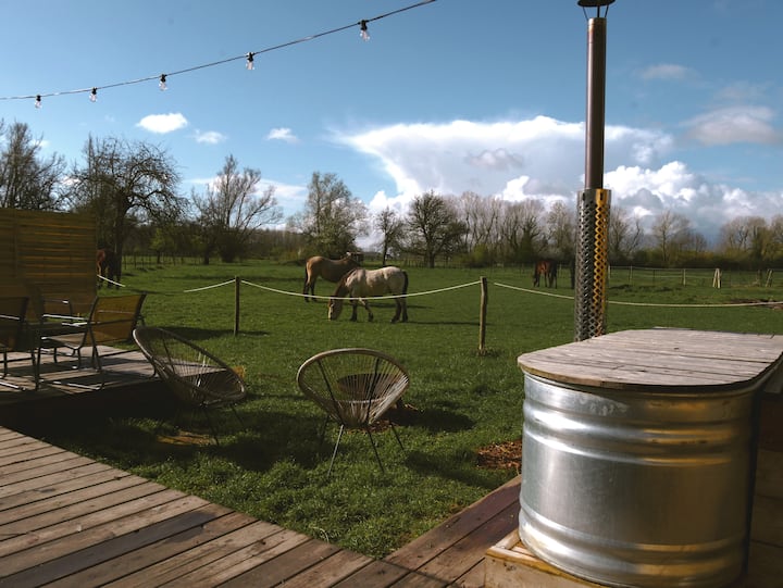 Tiny House Olive - Bain Nordique - Intime - Nord