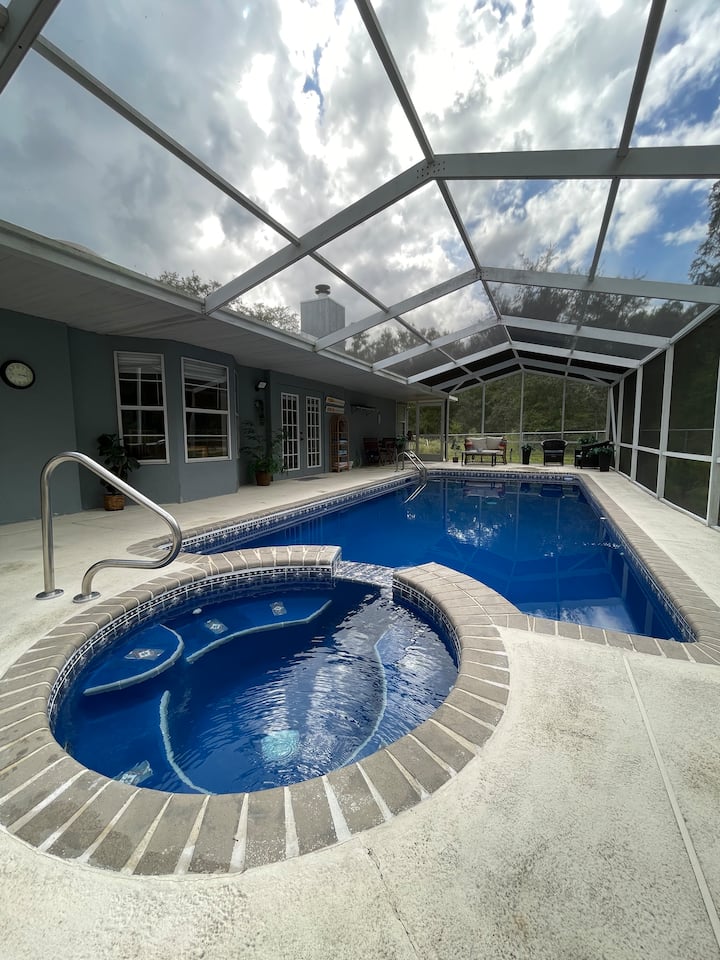 Springs, Golf, Fishing, 4 Br Fireplace Pool Spa - Dunnellon, FL