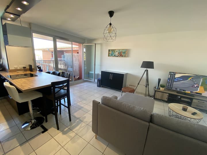 Charmant T2 Avec Balcon Piscine Wifi/ 4 Couchages - Agen