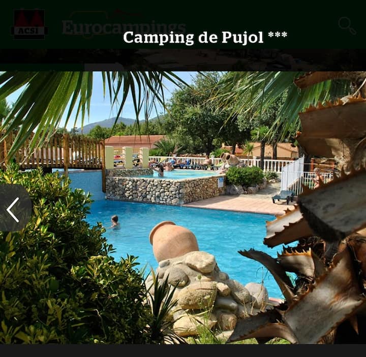 Location Mobil Home Familiale,3 Chambres, Piscine - Argelès-sur-Mer