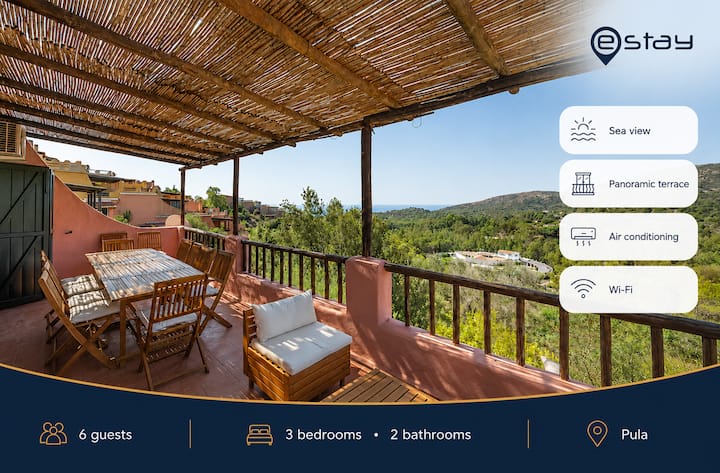 Blue Eden Vista - Sea View - Aircon - Wifi - Domus De Maria