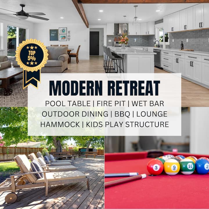 Luxury + Entertainment: Bbq, Pool Table, Fire Pit - Marysville, CA