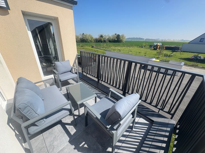 Apt Cosy Avec Terrasse 900 M Plage Tous Commerces - Asnelles