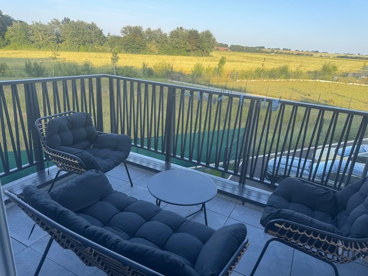 Apt Cosy Avec Terrasse 900 M Plage Tous Commerces - Asnelles