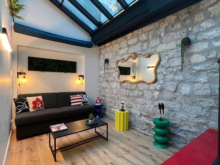 Relais Cocorico Artist Studio Glass Roof With Ac - Paris