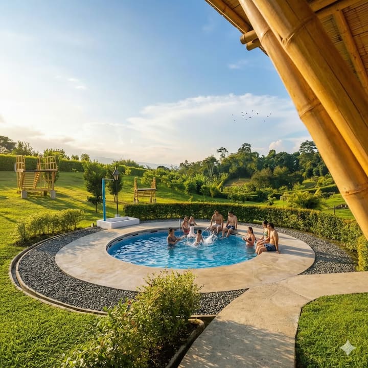 Bamboo Eco Cabin Coffee Park Nearby. - Quindío