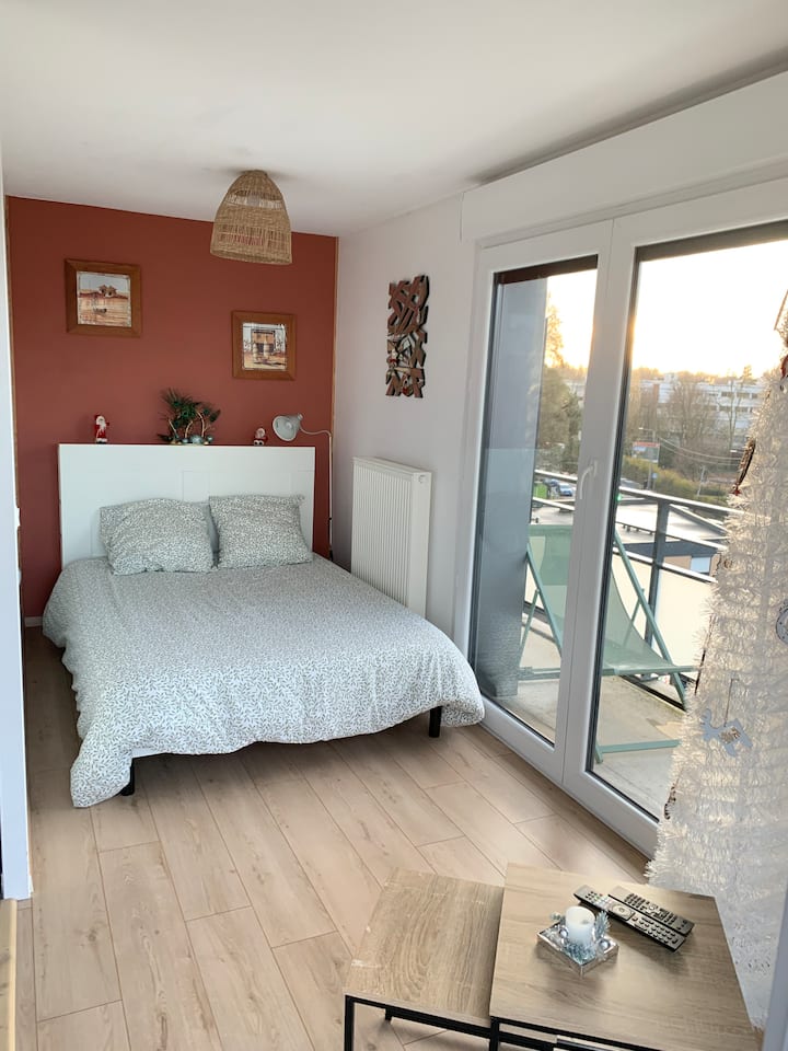 Studio Terrasse En Résidence 
Parking Privé - Wasquehal