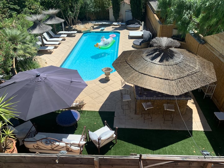 Villa Zénitude Jacuzzi + Piscine à 100m De La Mer - Le Beausset