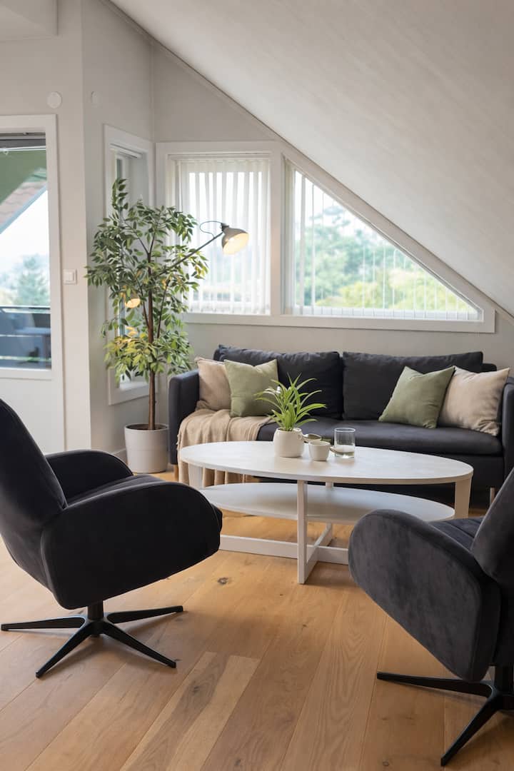 Staybergen | Central & Modern | Garage + Ev - Bergen