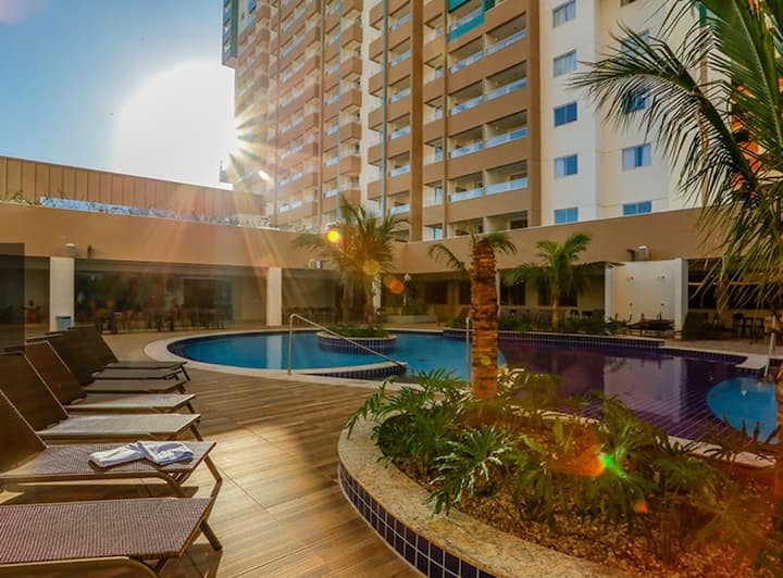 Apto Em Resort A 500m Do Thermas Dos Laranjais - Olimpia