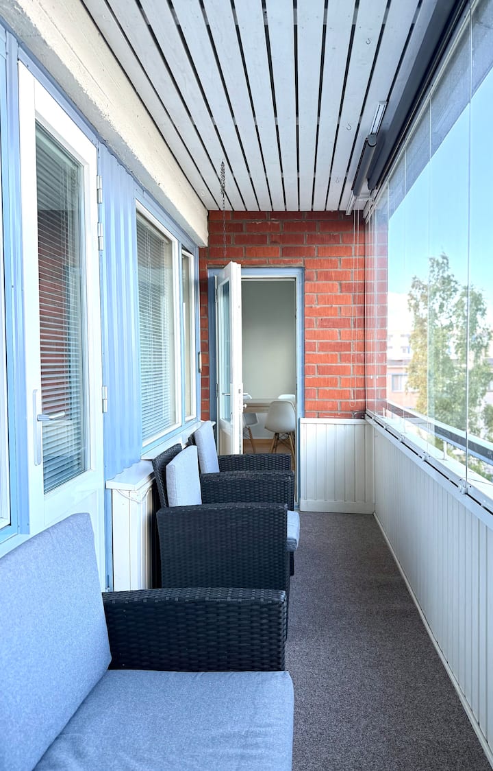 Sauna, Autopaikka, 2 Makuuhuonetta, Wifi - Oulu