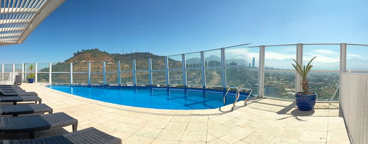 206 Depto. Con Piscina A Pasos Del Metro - Providencia