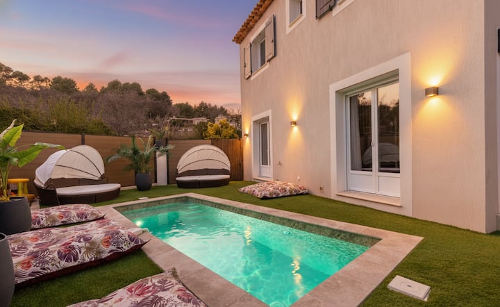 Luxury Villa Shaka Zulu - Piscine - Balnéo Jungle - Var